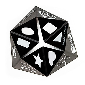 BELLA TUNNO Bella Tunno Beginner Spinner – Educational Baby Teething Toys for Baby Teething Relief, Playtime and Development, Gross Motor Skills, Baby Learning, and Baby Sensory Play, Black