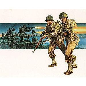 Bolt Action Rangers Lead The Way! US Rangers 1:56 WWII Military Wargaming Figures Plastic Model Kit