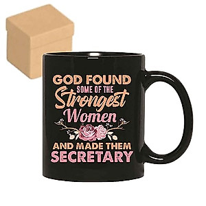Inspirational Gift Unique Secretary Gifts For Strong Women - For Gods Chosen - 11oz 15oz Black Coffee Mug