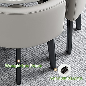 ISOFORMA Office Table and Chair Set, Kitchen Breakfast Table and Chair Set, Negotiation Table Round Conference Table, Suitable for Lounge, Living Room, 80cm