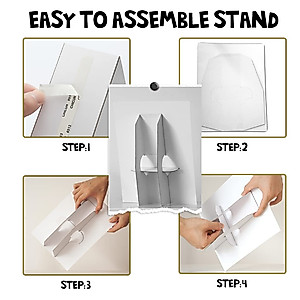 Halloween Theme Games - What's Your Spooky Name, 1 Sign with Stand and 50 Name Stickers, Halloween Party Game and Activity for Kids，Party Games，Baby Shower Games，Classroom Activity (HW001A)