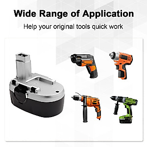 PDstation 4000mAh 18V WA3127 Battery Replacement for Worx 18V Battery Compatible with Worx 18 Volt Battery WA3152 WG150 WG152 WG250 WG541 WG900 WG901 Cordless Power Tools
