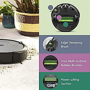 iRobot Roomba i2 (2152) Wi-Fi Connected Robot Vacuum - Navigates in Neat Rows, Compatible with Alexa, Ideal for Pet Hair, Carpets & Hard Floors, Roomba i2 (Renewed)