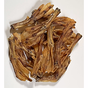 All American Canine Duck Feet Natural Single Ingredient Chewy Digestible Low-Fat Dehydrated Dog Treats for Training, Rewarding, Teeth Cleaning - 24 Treats