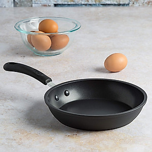 Ecolution Symphony Reinforced Ergonomic Cool-Touch Silicone Handles, Dishwasher Safe, Nonstick, 8 Inch, Grey