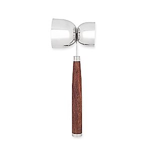 Viski Admiral Wood Handled Jigger, Multicolor