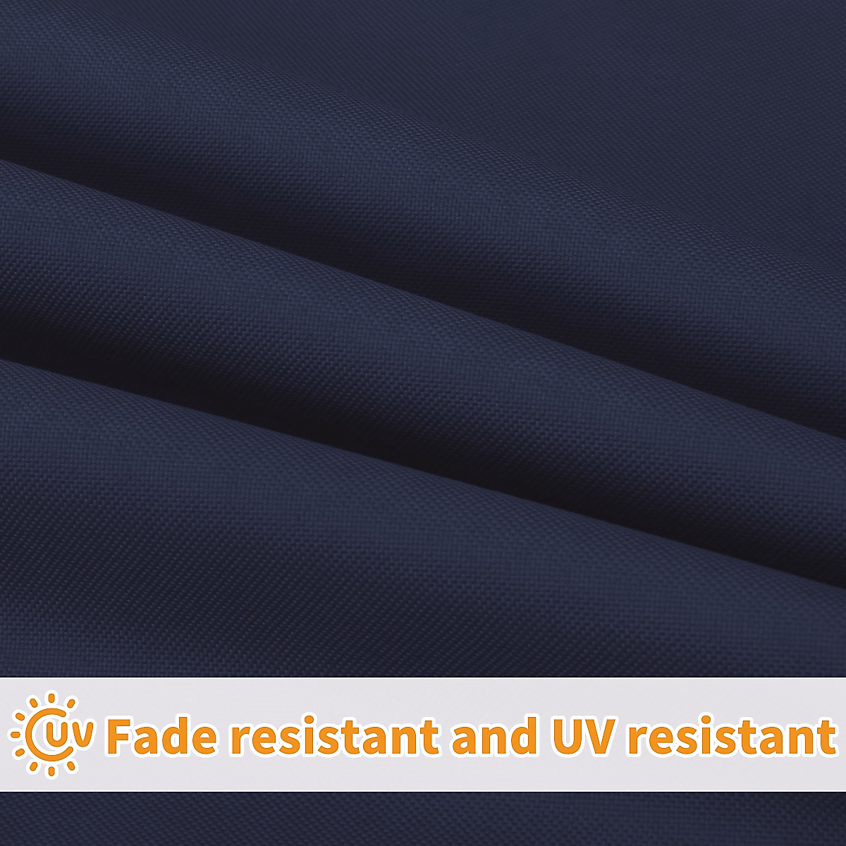 Easy-Going 48x18x3 inch Waterproof Outdoor Couch Bench Cushion Covers Only Replacement Non-Slip Patio Seat Cushion Slipcover with Zipper and Adjustable Straps Navy