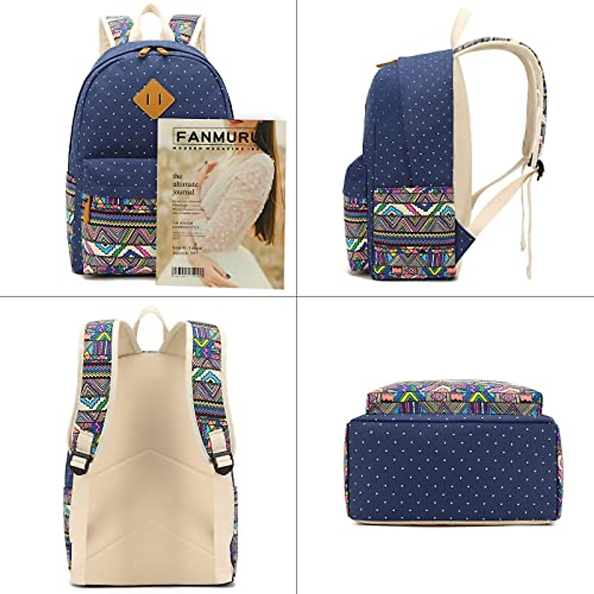 EZYCOK Laptop Backpack for Teen Girls Women Lightweight School Backpack College Bookbag Casual Daypack, Best Christmas Birthday Gift