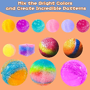 Bouncy Ball Making Kit, DIY Kits for Kids, Kids Birthday Party Activities, Kids Science Projects, Arts and Crafts for Kids 4-6 | 6-8, Outdoor Activities for Kids, Summer Fun Activities Favors Kit