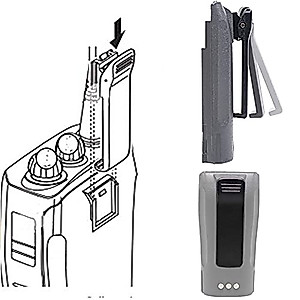 MINGYINIGE 4Pack HLN8255 Belt Clip Compatible for Motorola DP1400 DEP450 PR400 CP200 CP200D CP200XLS CP040 CP140 CP150 GP3688 EP450 PMNN4251 NNTN4497 NNTN4970 NNTN4851 black