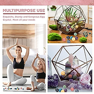 45 Pieces Gemstone Chakra 16mm Sphere Balls Crystal Worry Stones Bulks Gemstones Sphere Balls Assorted Crystal Sphere Polished Stone for Witchcraft Stress Relief Meditation Reiki Balancing Decor