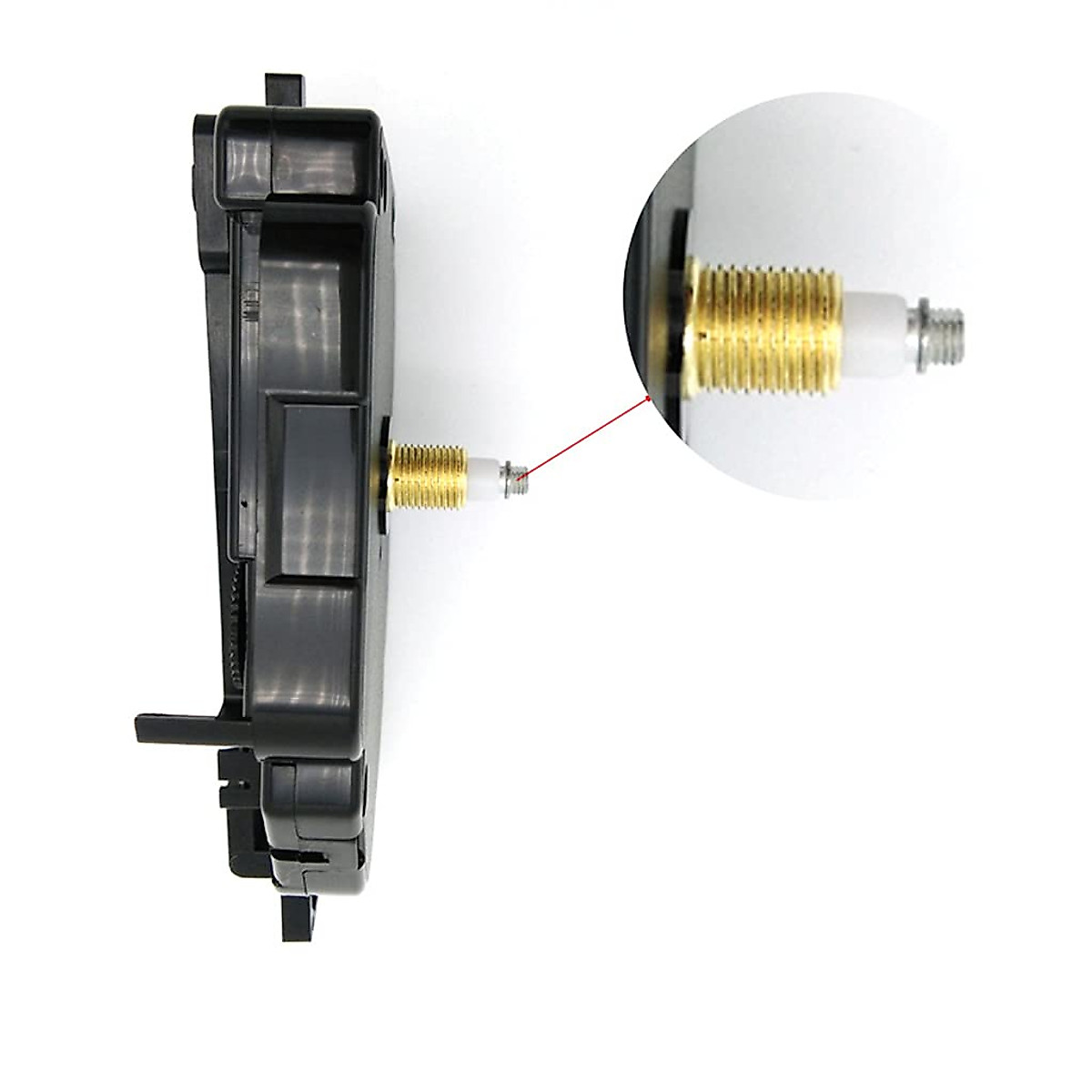 U-K Black Quartz Clock Pendulum Movement Mechanism Motor& Fittings DIY Drive Unit Convenient and Clever, 5.5x11cm