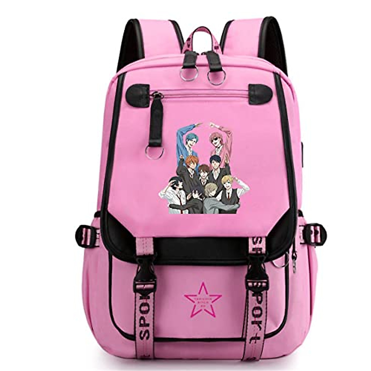 COSABZ Anime Yarichin Bitch Club Yui Tamura Ayato Yuri Backpack Cosplay Laptop Bags Cute Mochila 2 (6)