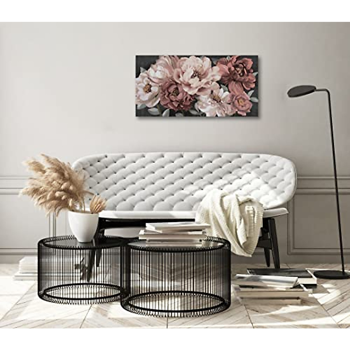 Art Knitting (12X24inch) Paint by Number for Adults Beginner Students Kids, Ideal Gift Choice for Birthday,Anniversary or Any Festival.DIY Acrylic for Room Decor- Blooming Flowers