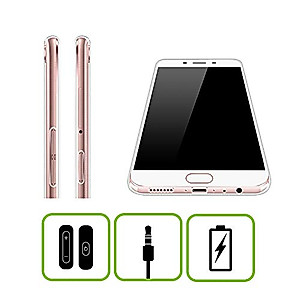 Head Case Designs Bengal Tiger Big Face Illustrated 2 Soft Gel Case Compatible with Oppo A57s