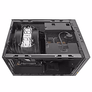 SilverStone Technology SUGO 14, SG14, Black, Mini-ITX Cube Chassis, Supports 3 Slot Full Length GPUs/ATX PSU / 240mm AIO, 4 Removable Panels, SST-SG14B