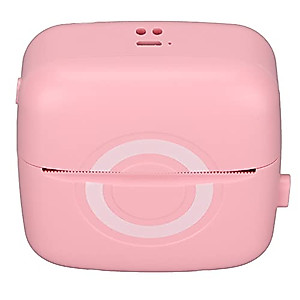 EBTOOLS Pocket Phone Printer, 200DPI Mini Portable Thermal Printing Machine, Black and White, with Printing Paper, for Picture, Memo, Blessing, Schedule, Label(Pink)