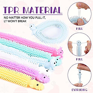 18 Pcs Christmas Stretchy Strings Sensory Fidget Toys,Sensory Fidget Toys for Kids and Adults,Christmas Party Favors,Christmas Stocking Stuffers