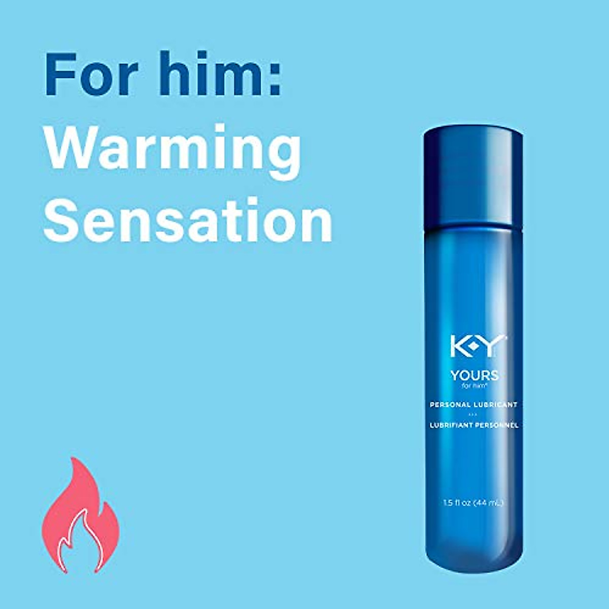 K-Y Yours + Mine Couples Lubricant, Adult Toy Friendly Personal Lubricant & Intimate Gel for Couples, Men, Women, Sex Lube, Clear, 2 x 1.5 Fl Oz, 2 count (Pack of 1)