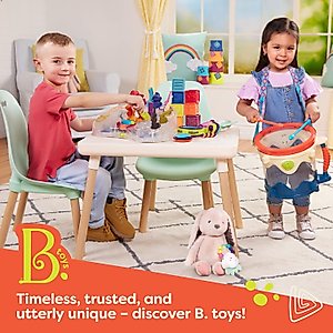 B. toys- Bristle Block Spinaroos - Creative Building Block Playset- 75 pcs- The Official Bristle Blocks - Toy Building Blocks for Toddlers