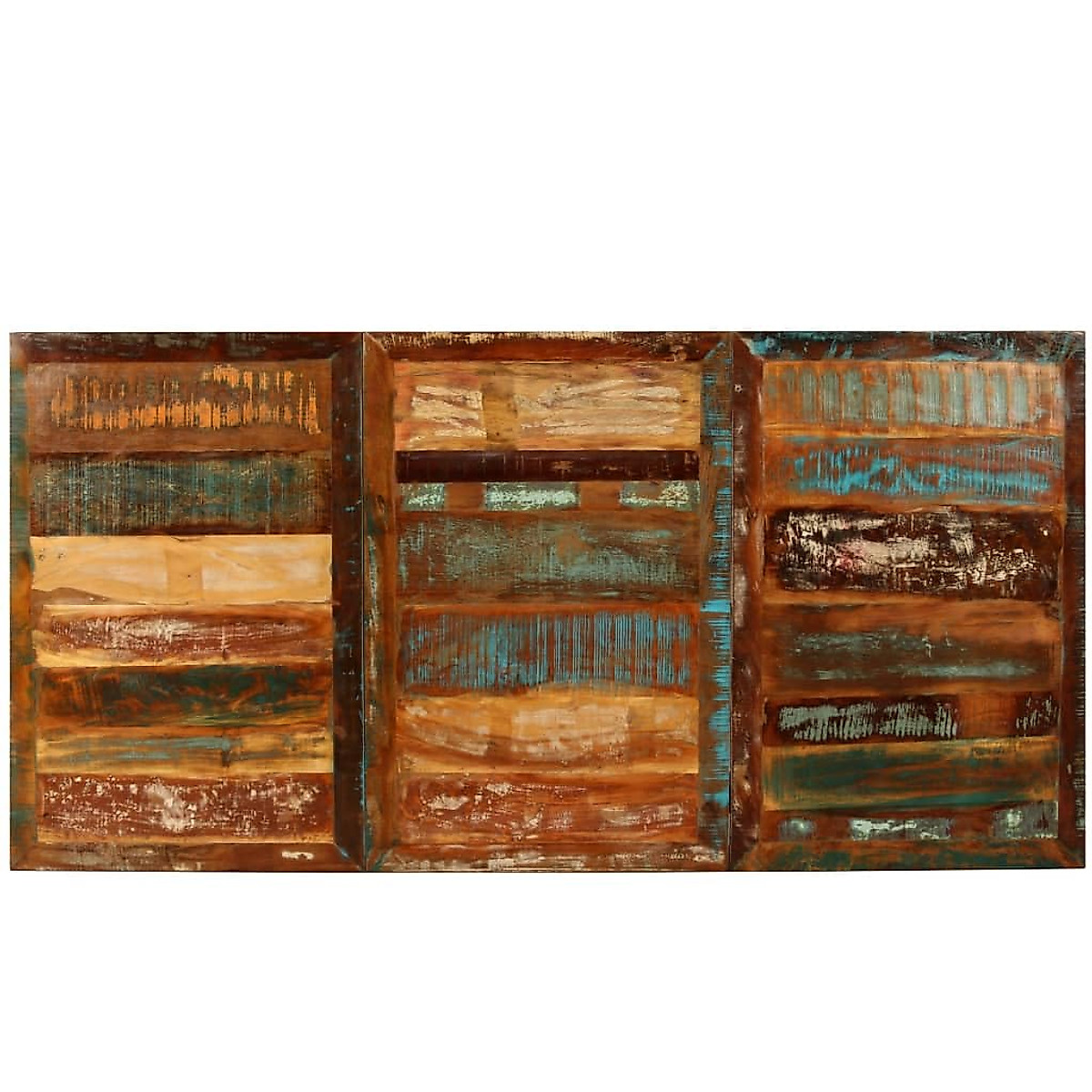 WHOPBXGAD Dining Table,Wooden Dining Table, Industrial Restaurant Counter for Living Room, Dining Room, Bistro Table,Solid Reclaimed Wood 70.9"