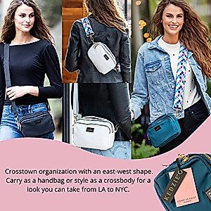 KEDZIE Coast to Coast Crossbody Bag for Women Shoulder Purse Messenger Wallet Lightweight Bag - Black
