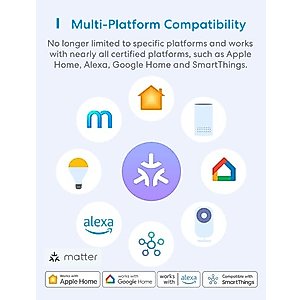 meross Matter Smart Plug Mini, Easy Setup, 100% Privacy Smart Outlet, Compact Size, Support Apple Home, Alexa, Google Home with Schedule and Timer, App and Voice Control, 2.4G Wi-Fi Only (2 Pack)