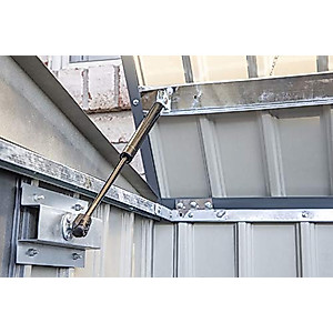 ARROW 6' x 3' Storboss Horizontal Outdoor Padlockable Steel Storage Shed, Charcoal