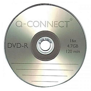 Q Connect 16 x 4.7 GB Inkjet Printable DVD-R Disc (Pack of 25)