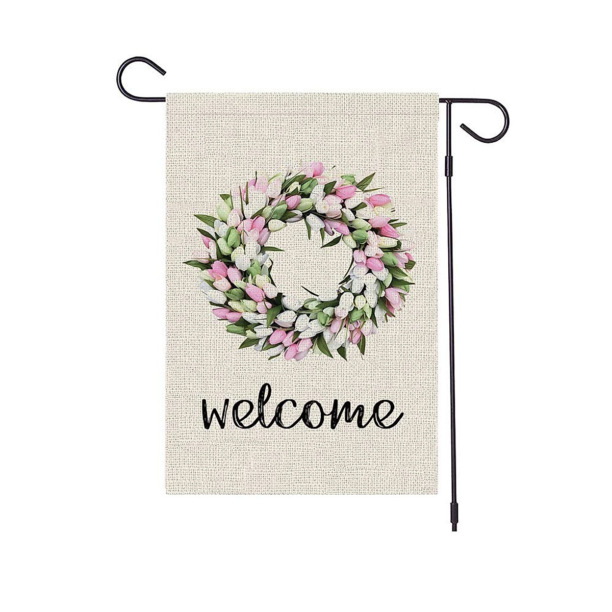 Outdoor Garden Flag, Welcome Garden Flag 12 x 18 Inch, Garden Flag Banner Flag, Garland-The maximum width of the flag used for outdoor garden lawns is 12.5 inches