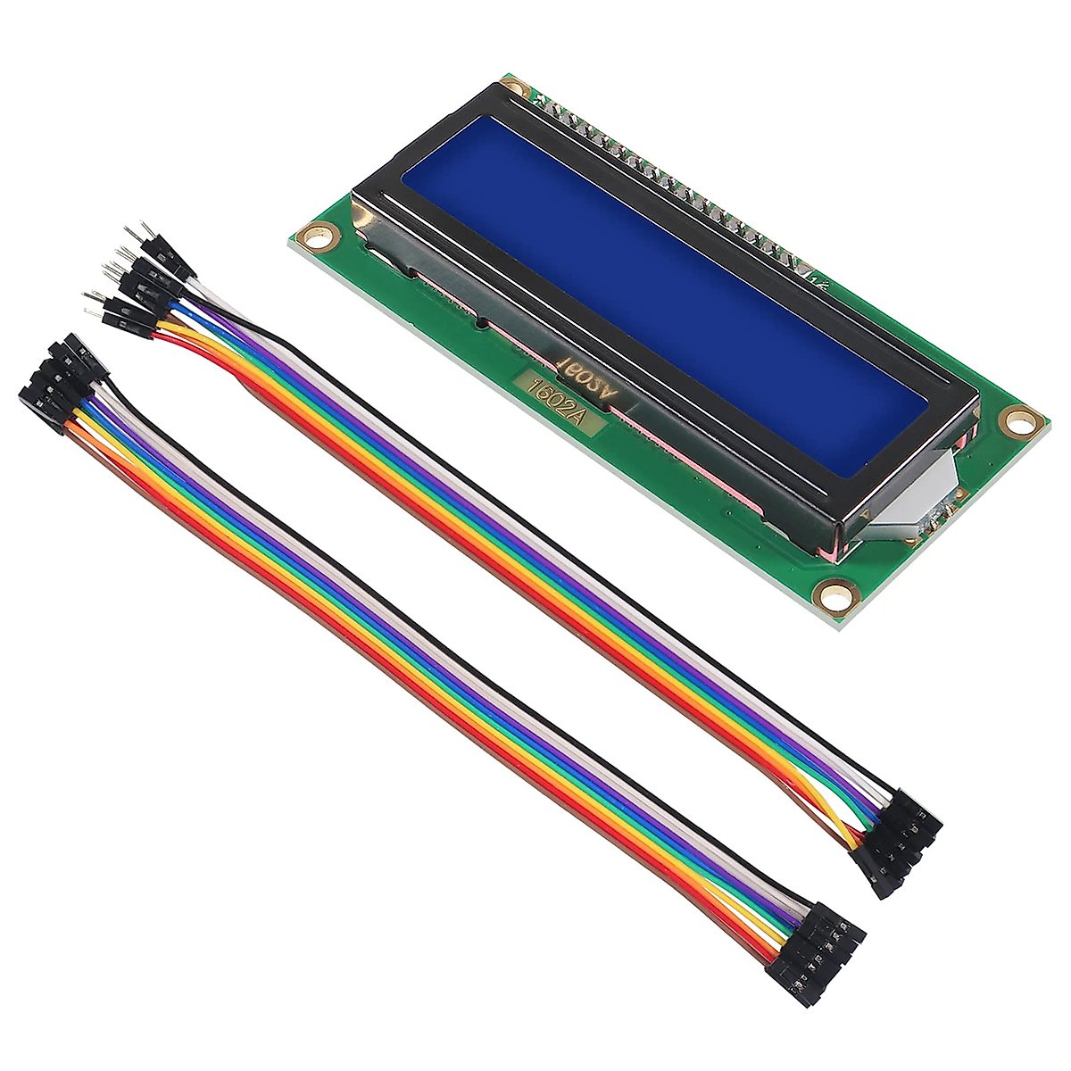 AITIAO 3 Pack 1602 LCD Display Module IC I2C TWI 16x2 Characters Serial Interface Adapter LCD Module for Raspberry Pi DIY Project IoT (Blue Display)