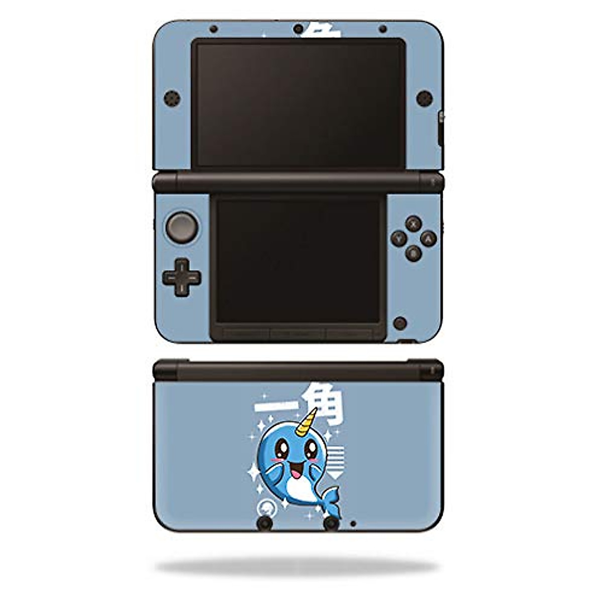 MightySkins Skin Compatible with Nintendo 3DS XL - Narwhal Kawaii | Protective, Durable, and Unique Vinyl Decal wrap Cover | Easy to Apply, Remove, and Change Styles | Made in The USA