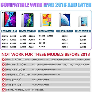 Stylus Pen for iPad 9th&10th Generation Palm Rejection with Pen Case Magnetic Stylus for Apple Pencil,Pen for Apple iPad Compatible with (2018-2023) iPad Pro 11&12.9 inch, ipad 9th Gen