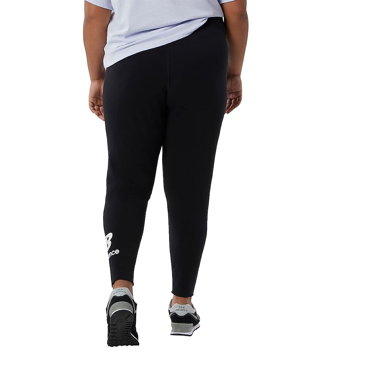 New Balance Women's NB Essentials Stacked Legging, Athletic Grey, Medium