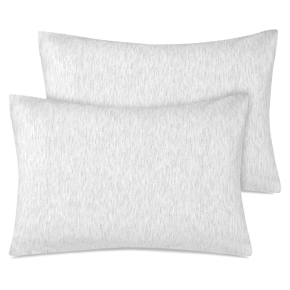 Zenssia Organic Cotton Toddler Pillowcase/Travel Pillowcase Pack of 2 Set 13x18 Inches with Envelope Closure - Soft & Breathable Baby Pillow Case Cover Solid Gray