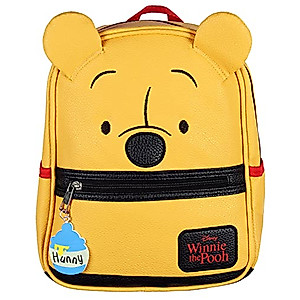 Disney Winnie The Pooh Hunny Lovin' Textured Faux Leather 3D Ears Mini Backpack