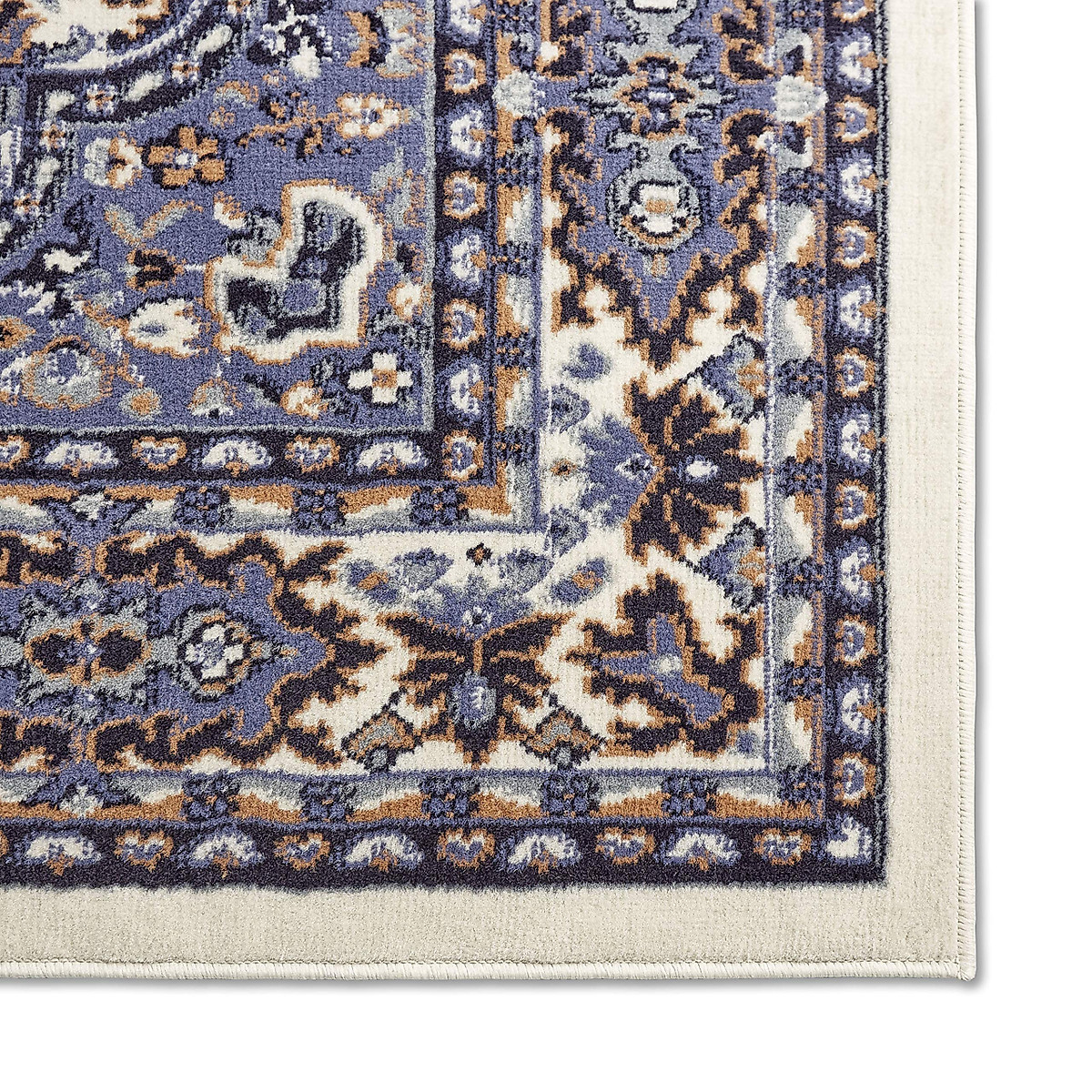 Home Dynamix Premium Sakarya Traditional Medallion Border Area Rug, Porcelain, 5'2"x7'4" Rectangle