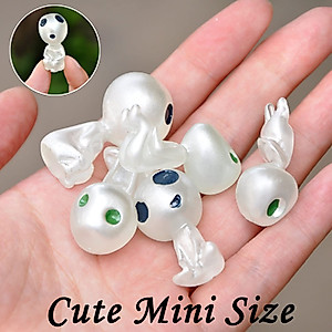 Oismys Glow in Dark Tree Elves Fairy 20Pcs Luminous Ghost Micro Landscape Accessories Garden Decoration Outdoor Patio Lawn Yard Fish Tank Potted Plants Kit