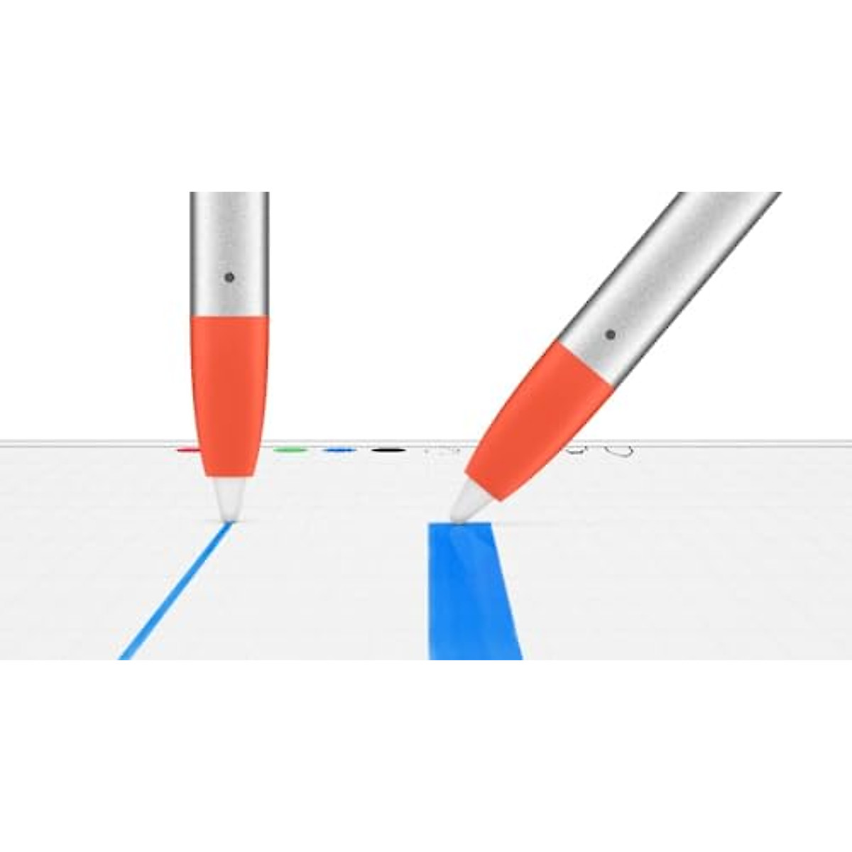 Logitech Crayon Digital Pencil for All Apple iPad Pros (2018 Or Later) - Orange (Renewed)