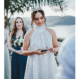 Silver Tiara for Girls, Birthday Gift Tiara Women Crown Princess Fairy Crowns Bride Headband Bridal Queen Wedding Prom Pageant Party Bridal Hair Accessories