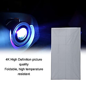 Projector Screen High Definition 4K Anti‑Light Foldable Portable Movies Screen for Home Theater Party Office Classroom Outdoor Indoor,Movie Projection Screen with Hook and Loop(100 inches)