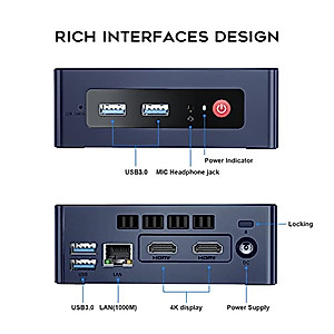 Beelink New 11 Generation Intel N5095 Processor (up to 2.9GHZ), Mini PC,Mini Computer with 8GB DDR4 RAM/ 256GB M.2 SATA SSD, Supports Extended HDD & SSD/4K 60FPS/Dual HDMI/ WiFi5 /BT4.0,W11 pro