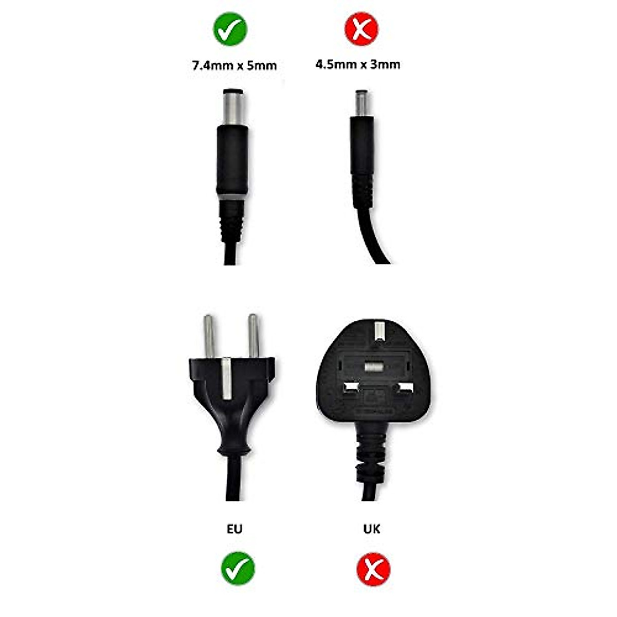 Dell PA-12 65W 9RN2C Laptop AC Adapter (HA65NS5-00)