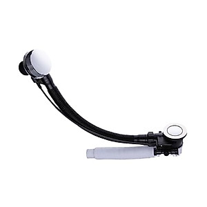 Generic Bathtub Drain Pipe Bathtub Draining Hose Universal Tub Drain for Kitchen Bathroom, distance 105cm