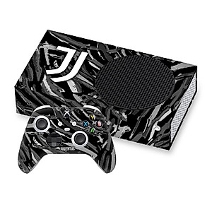 Head Case Designs Officially Licensed Juventus Football Club Abstract Brush Art Vinyl Sticker Gaming Skin Decal Cover Compatible with Xbox Series S Console and Controller Bundle