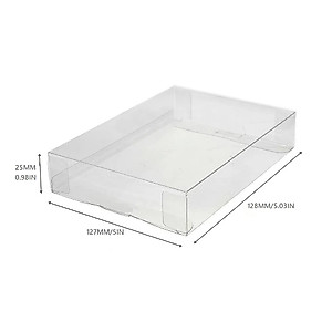 WICAREYO 10pcs Carts Clear CIB Case Sleeve Box compatible for Gameboy Color Advance GBA GBC NGPC Cartridge Protector