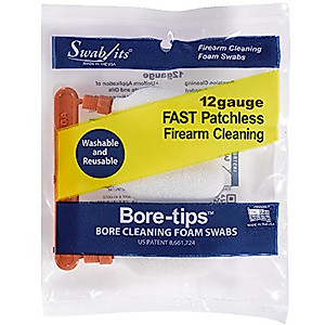 BORE-TIPS (12 Bag Case) 12 Gauge Gun Cleaning by Swab-its® - Made in The USA