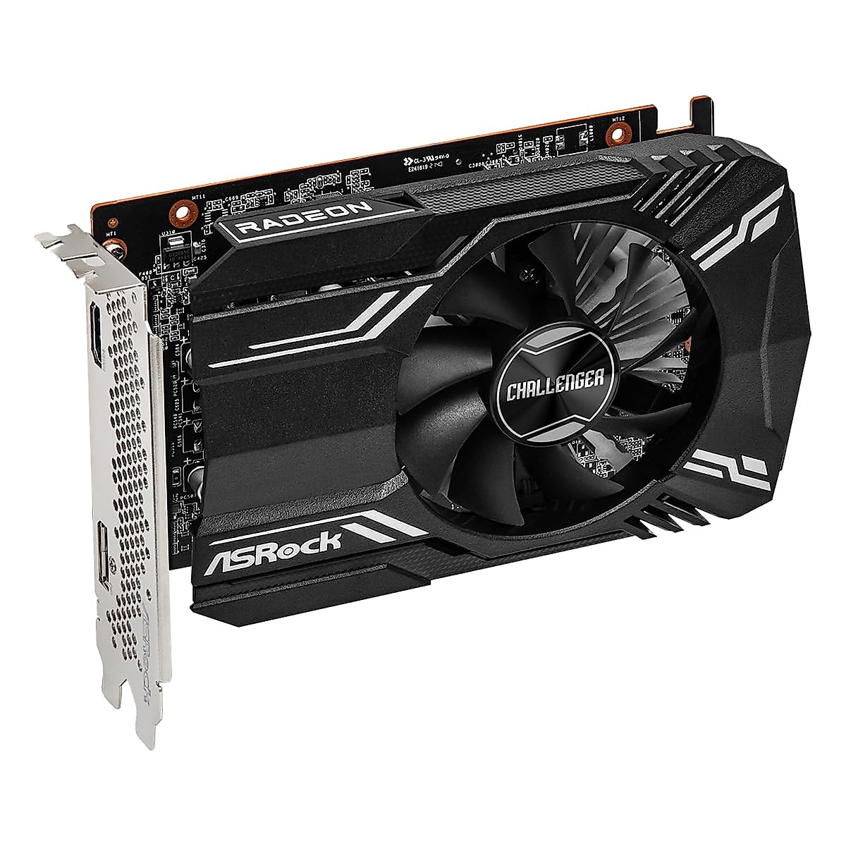 ASRock AMD Radeon RX 6400 Challenger ITX 4GB GDDR6 0dB Silent Cooling 16 Gbps Graphics Card 8K 64bit 7680 x 4320 HDMI DisplayPort PCI Express 4.0
