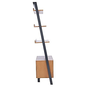 Safavieh Home Collection Lavina Natural and Charcoal 3-Shelf Etagere