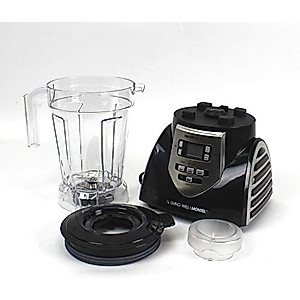 Healthmaster Elite JLA-8 Professional Countertop Blender, Emulsifier 1200-Watt with 60-oz BPA Free Jar Stainless Steel Blades for Frozen Drinks, Smoothies, Sauces & More, Black